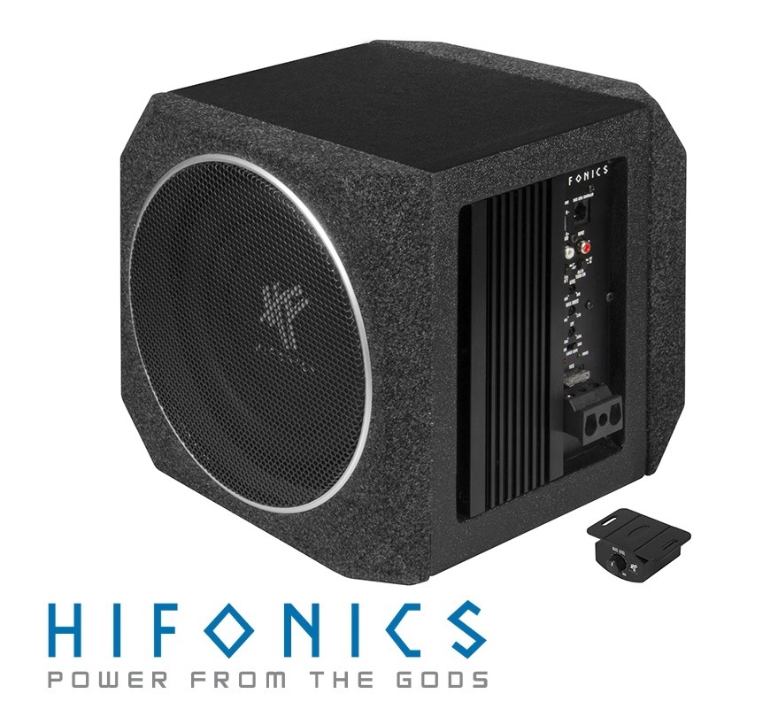 HIFONICS ZX-82A Aktiv-Subwoofer 20 cm (8") Aktiv-Subwoofer mit Passivmembran 200 W/RMS, 400 W/MAX